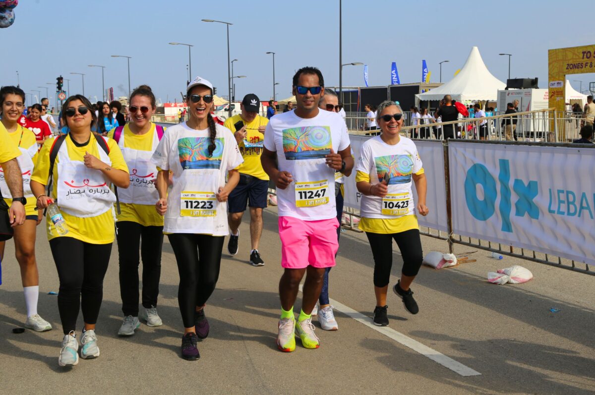 Beirut International marathon in Lebanon with Barbara Nassar Association